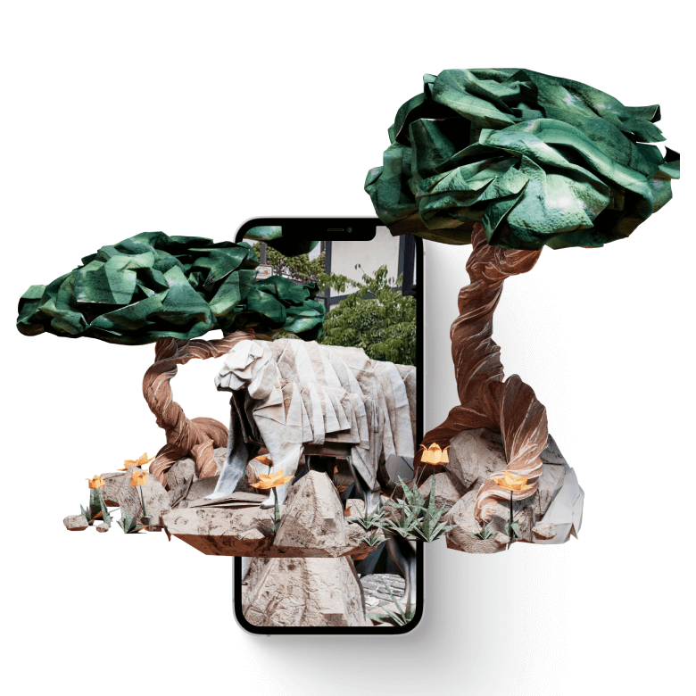 Immersive OOH experience with Adobe Aero's Geospatial Feature