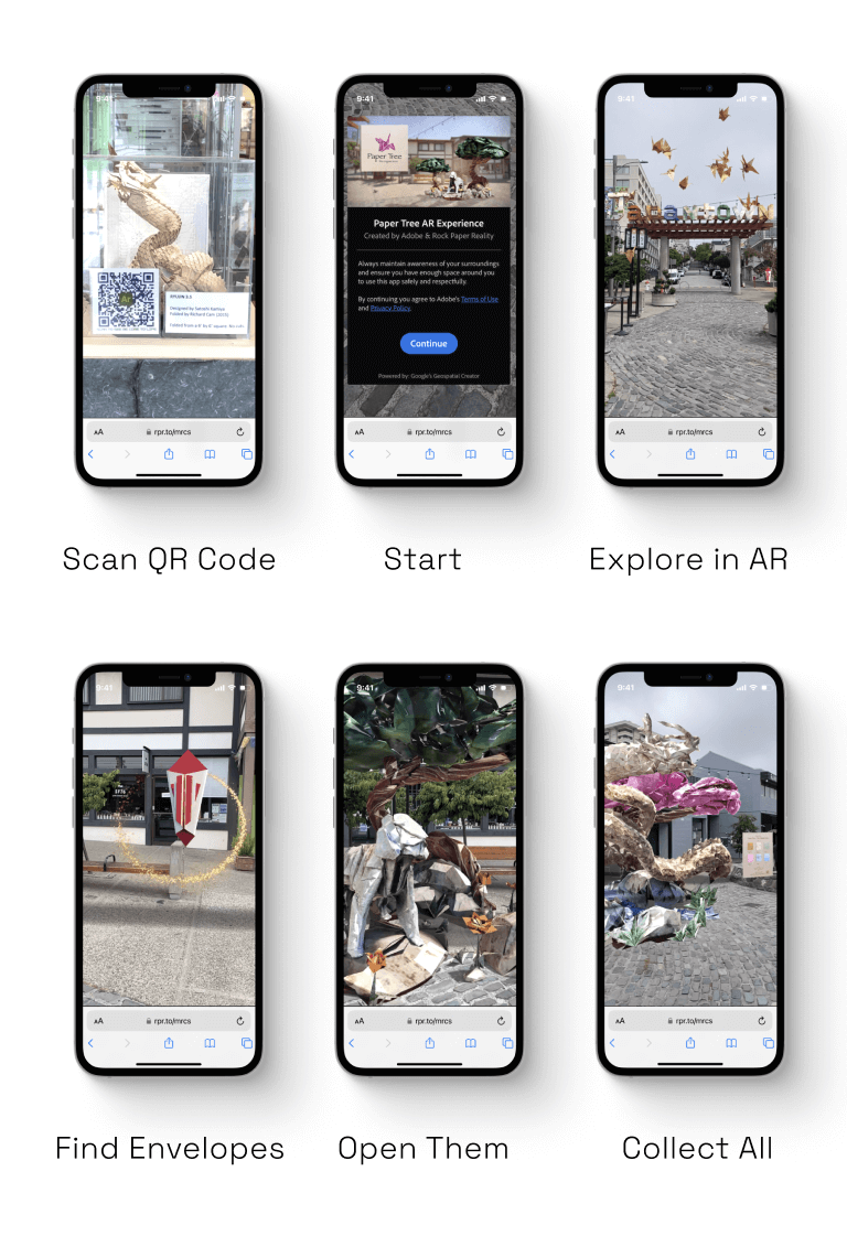 Immersive OOH experience with Adobe Aero's Geospatial Feature